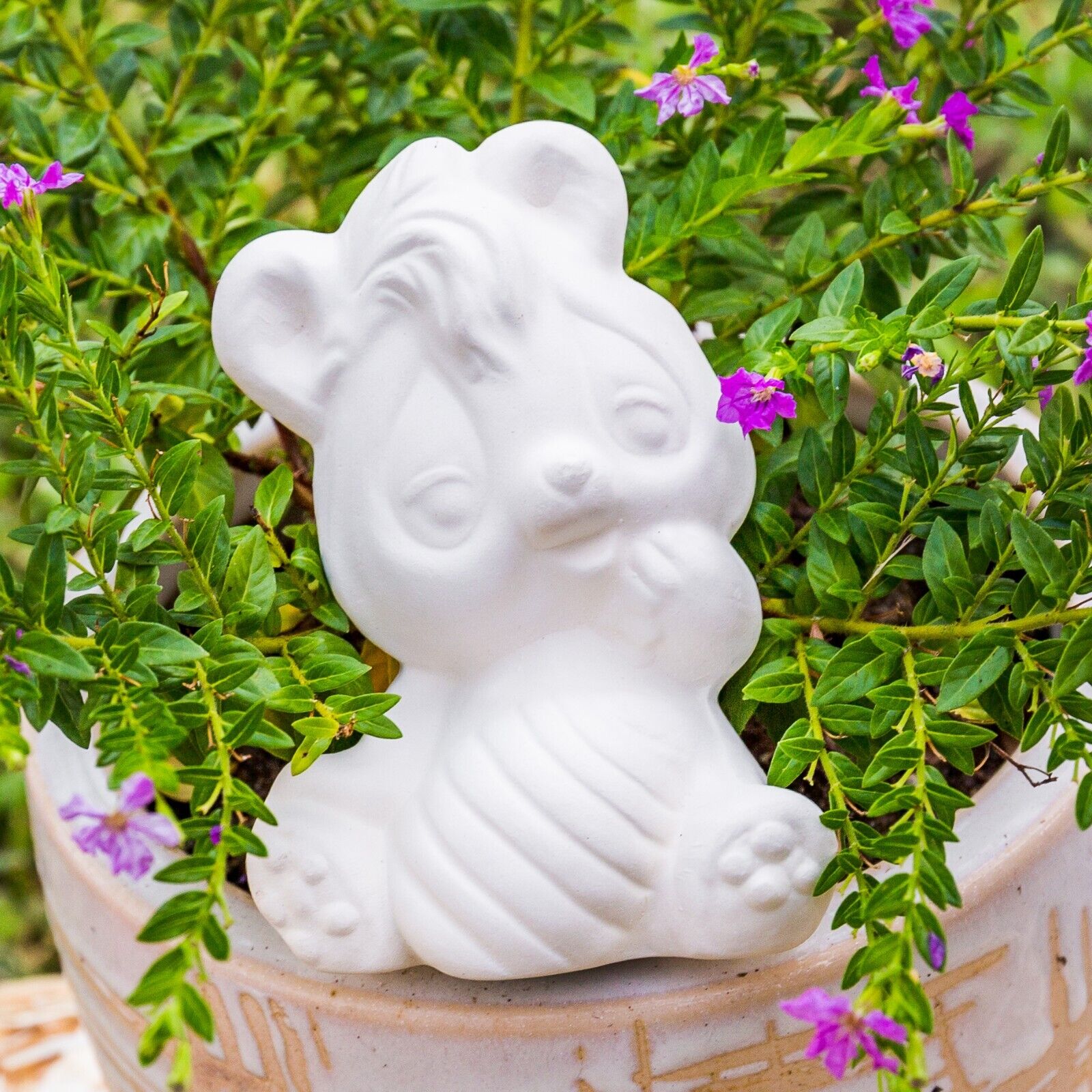 Cute Cartoon Honey Bear 3.5" Ceramic Bisque Ready To Paint Pottery ...