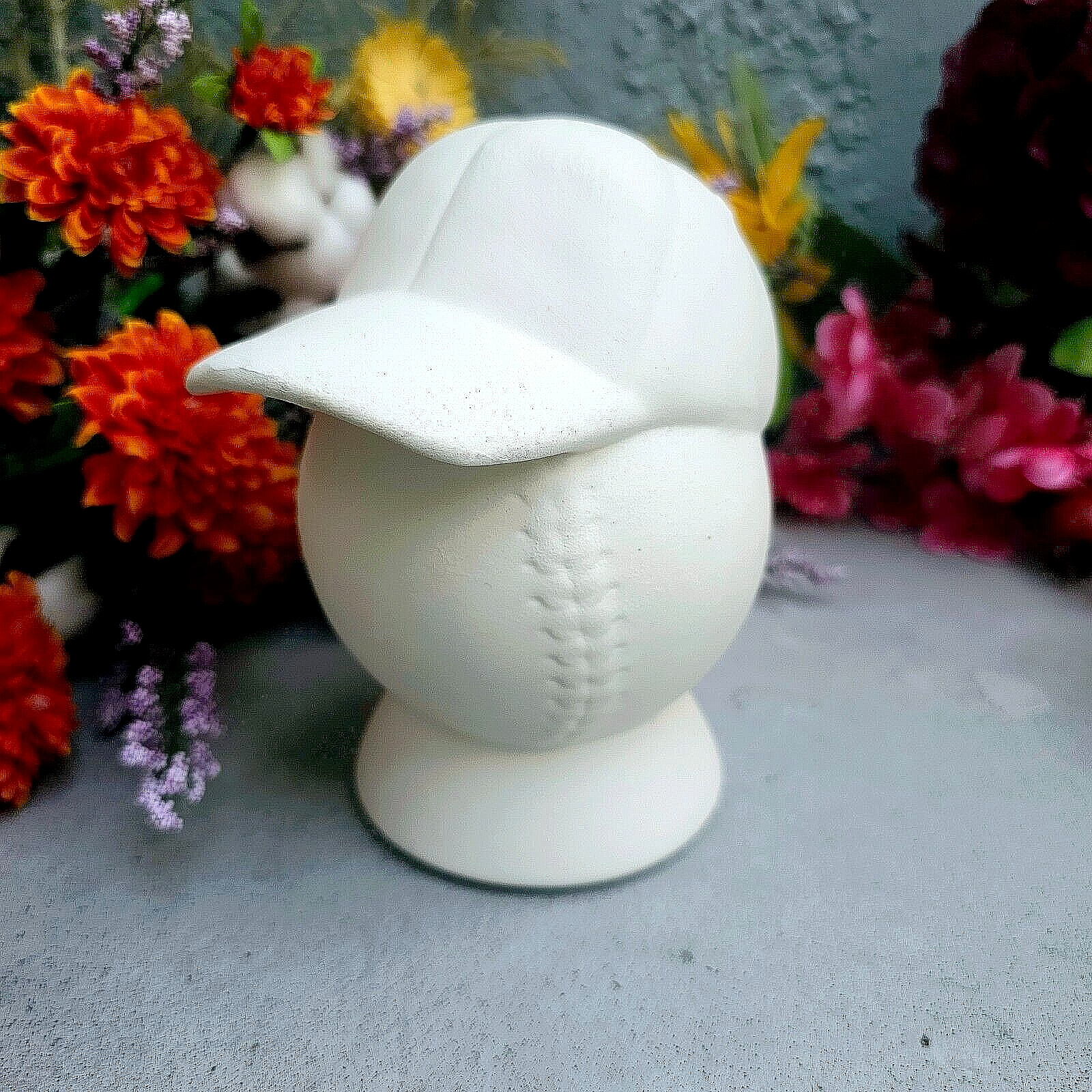 Baseball and Cap Coin Bank 5" Ceramic Bisque Ready To Paint Pottery ...