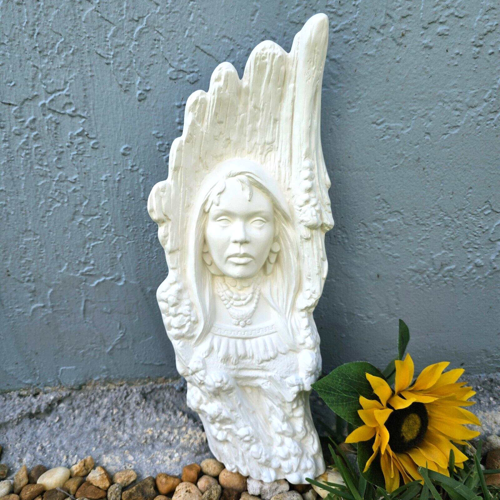 Giant Native American On Bark 14.5" Ceramic Bisque Ready To Paint ...