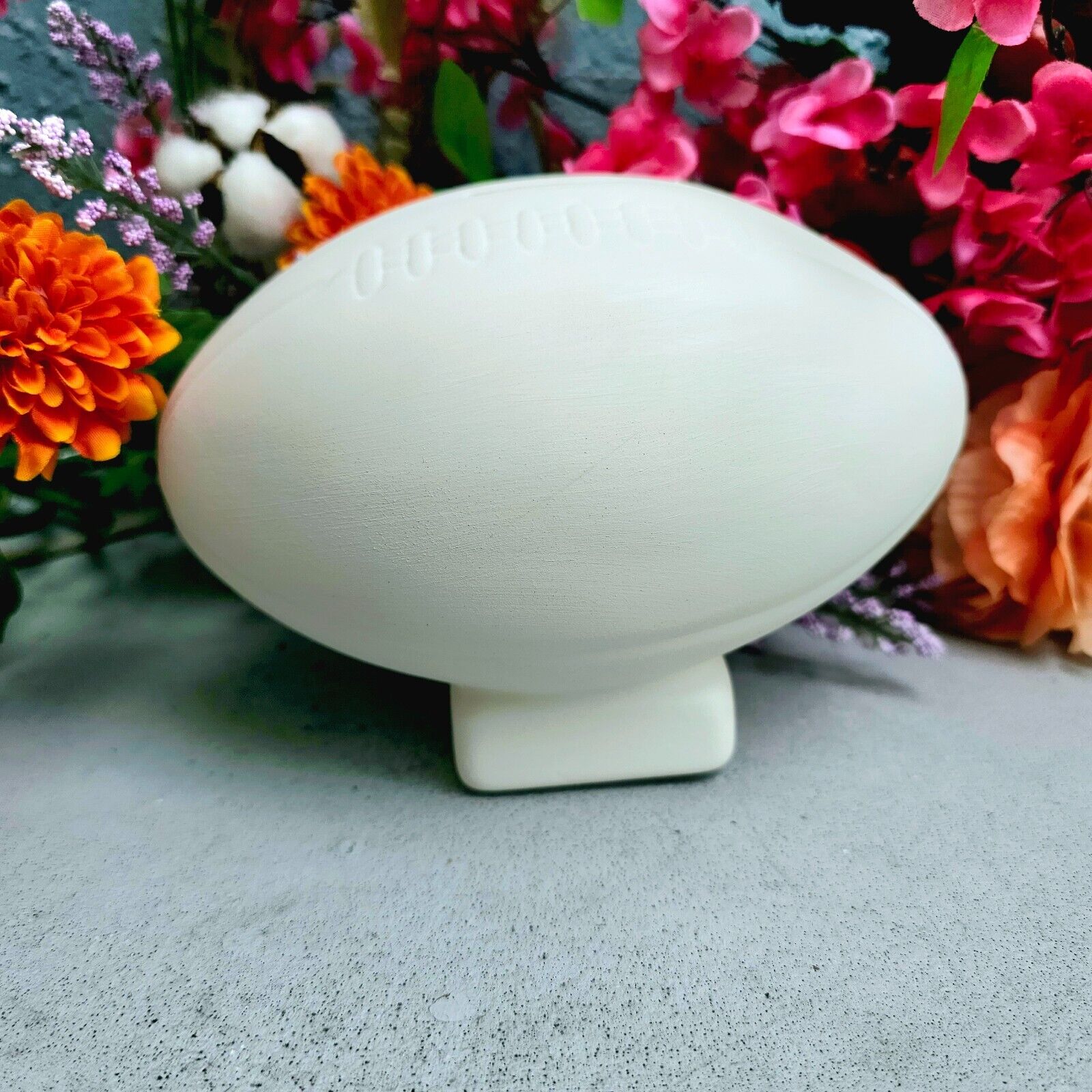 Football Sport Coin Bank 7" Ceramic Bisque Ready To Paint Pottery ...