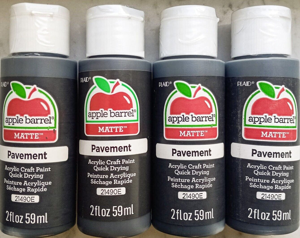Pavement (4x) 2oz Bottles (8oz) Road Cement Matte Acrylic Paint– PotteryPie