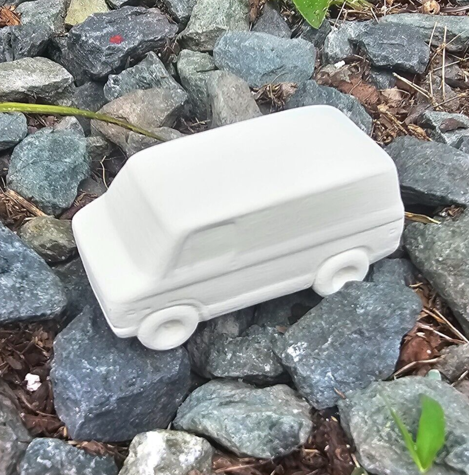 Van Car 3" Ceramic Bisque Ready To Paint Pottery– PotteryPie