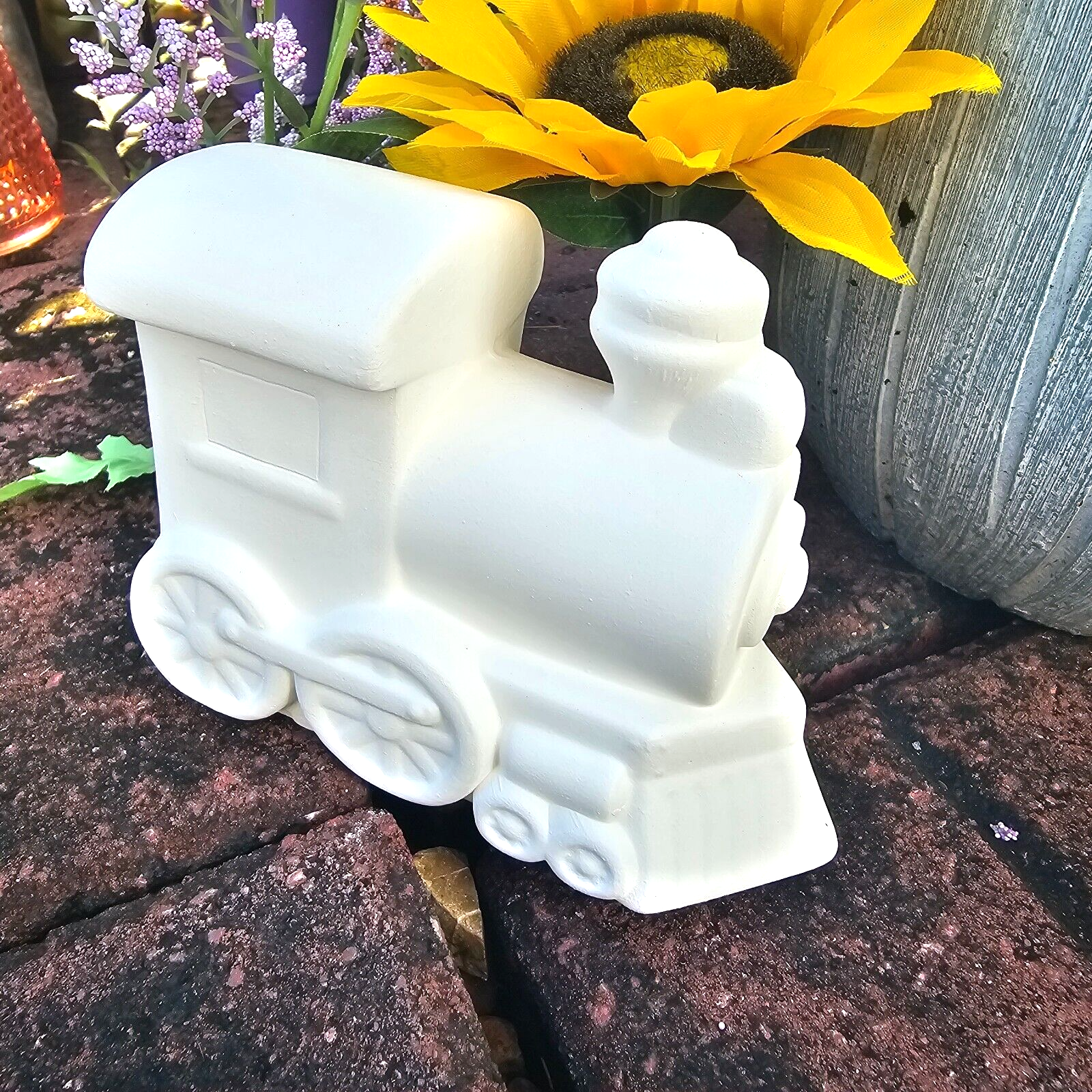 Tractor Train 6" Ceramic Bisque Ready To Paint Pottery– PotteryPie