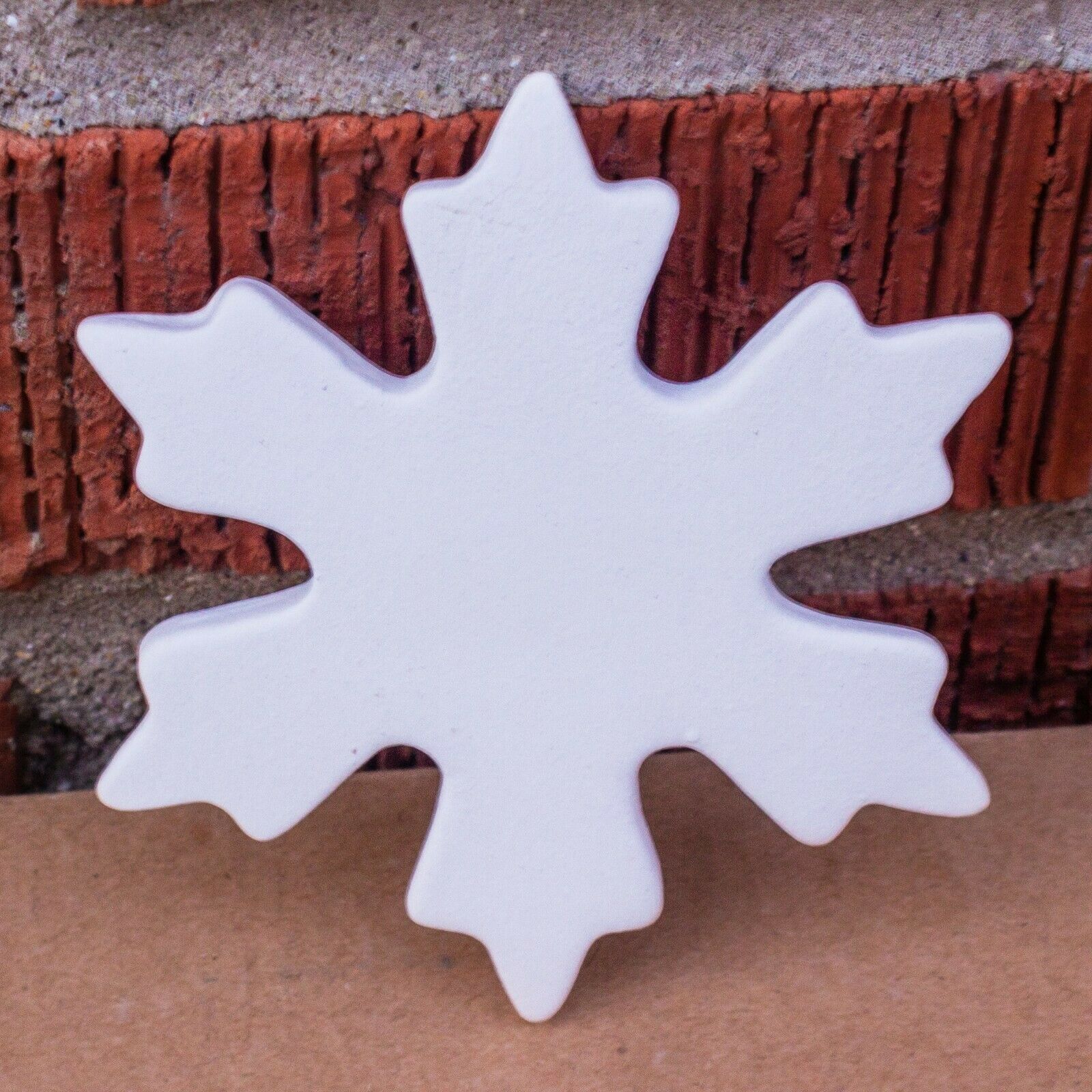Christmas Snowflake Tile 4" Ceramic Bisque Ready To Paint Pottery ...