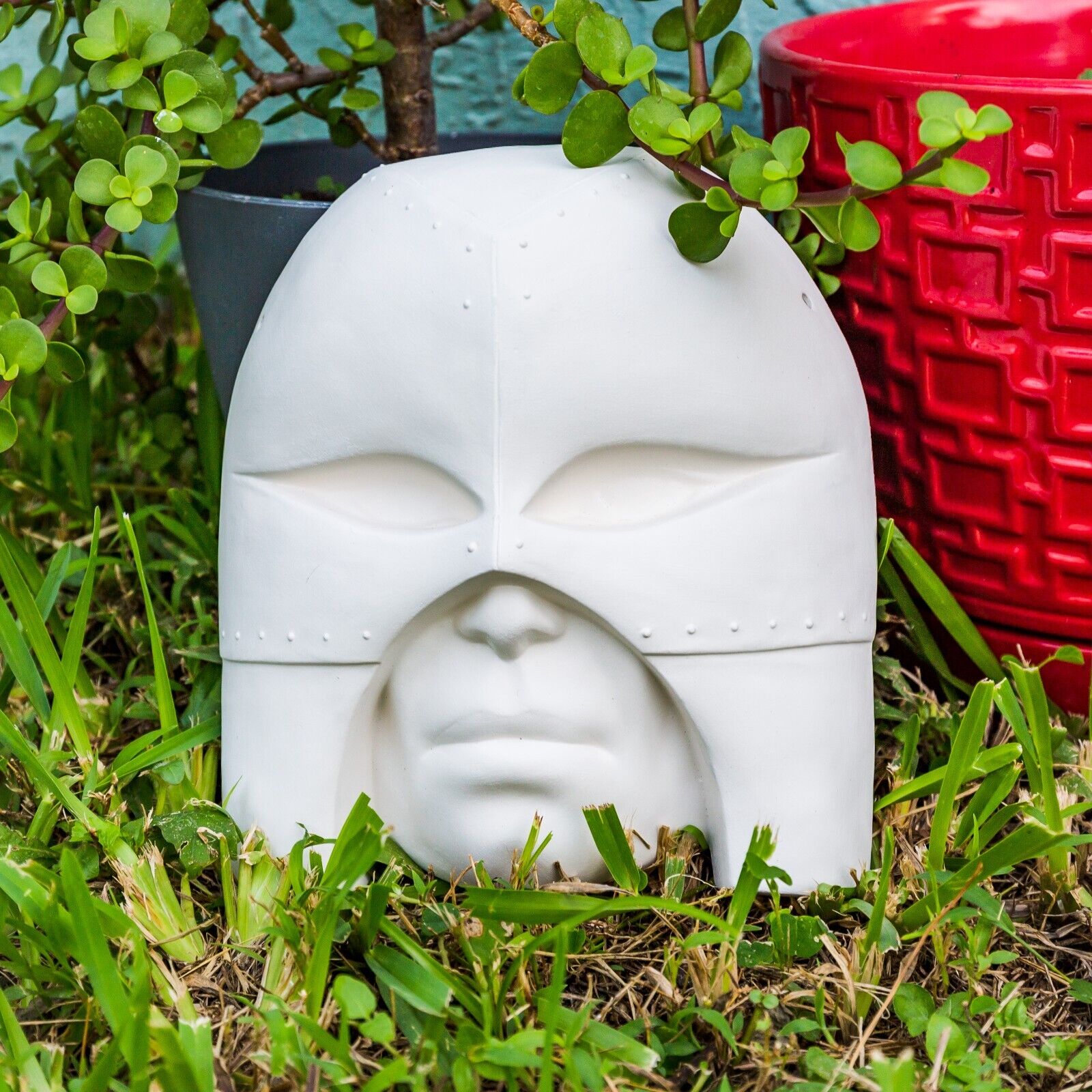 Medieval Knight Iron Mask 7.5" Ceramic Bisque Ready To Paint Pottery ...