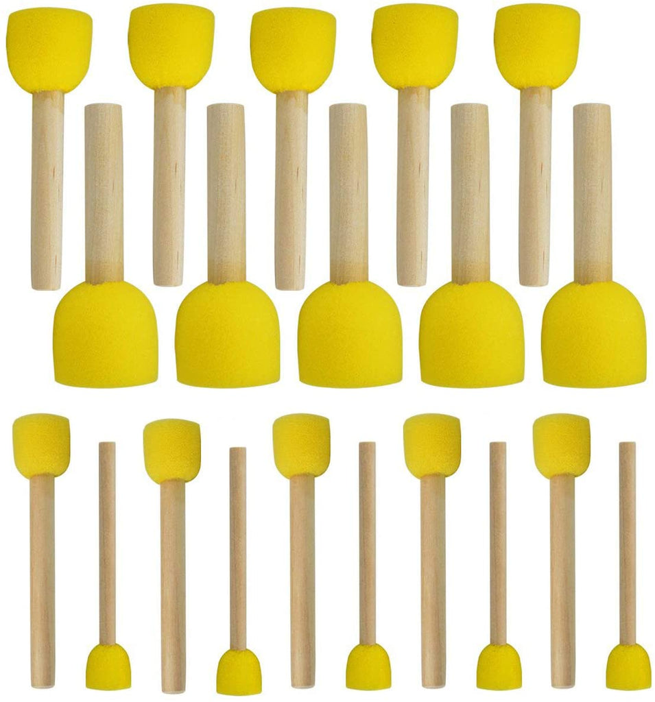 (20x) Round Sponges Brush Stencil Set– PotteryPie